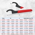 9Pcs C-Shape Carbon Steel Spanner Wrench Set Adjustable Shock Wrench ...