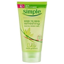 Simple Water Boost Hydrating Micellar Facial Gel Wash, Cleansing ...