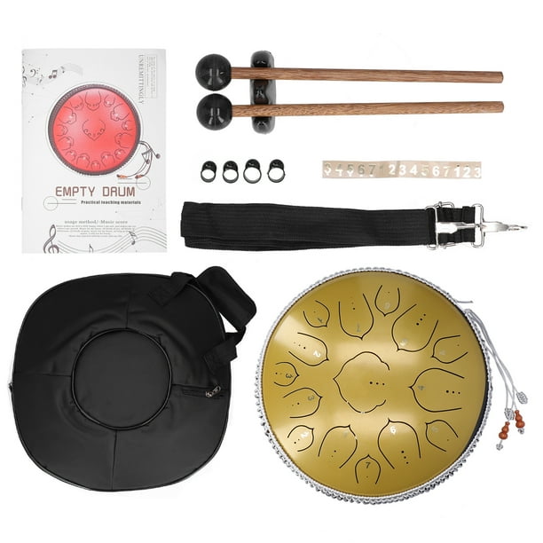 Tongue Drum, 15 Tone D Steel Yoga Drum For Music Therapist For ...