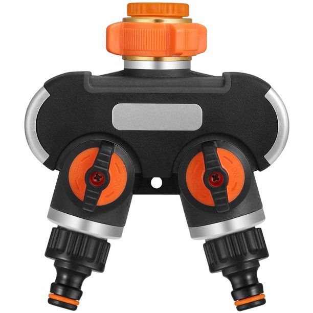 2 Way Watering Distributor, Garden Hose Splitter, Garden Hose Connector ...