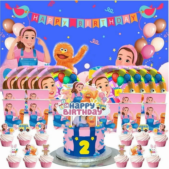 Ms Rachel Birthday Party Supplies Balloons Paper Plates Decoration Cake ...