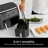 New Ninja Foodi 6-in-1, 8-qt. Double Basket Air Fryer with DualZone ...
