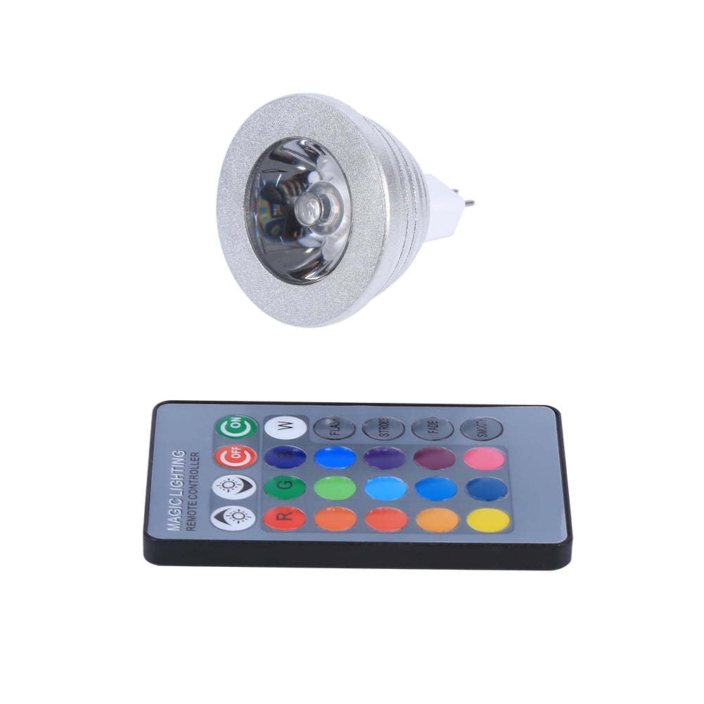Bulb With Remote Control Rgb Spot Light MR16 3W RGB LED Light Color ... Bulb With Remote Control Rgb Spot Light MR16 3W RGB LED Light Color ...