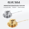 2-Pack Premium Tea Infusers with Spoon – 304 Stainless Steel Loose Leaf ...