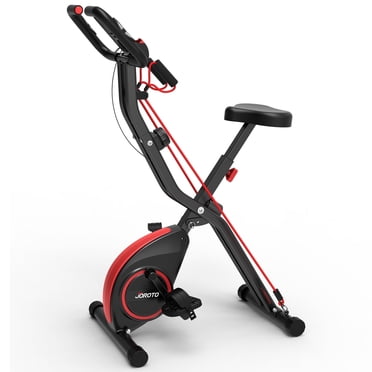 Node Fitness Foldable Indoor Cycling Bike - Upright Stationary Exercise ...