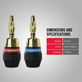 Monster XP QuickLock Connectors - Best Banana Speaker Wire Plugs for ...