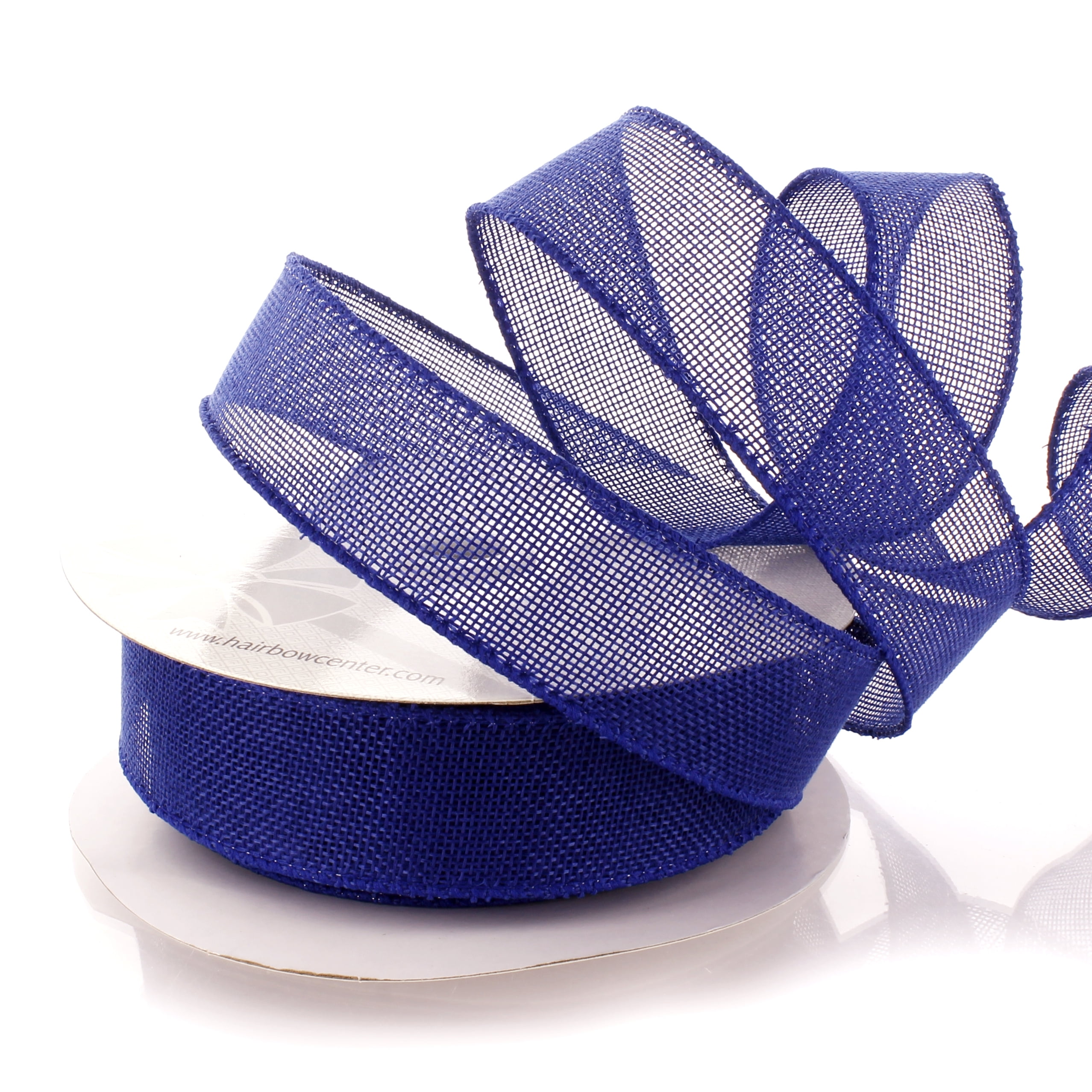 Ribbon Traditions 1.5" Wired Burlap Ribbon Royal Blue 25 Yards ...