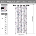 Butterfly and Pastel Pink Pattern Blackout Curtains,Triple Weaved ...
