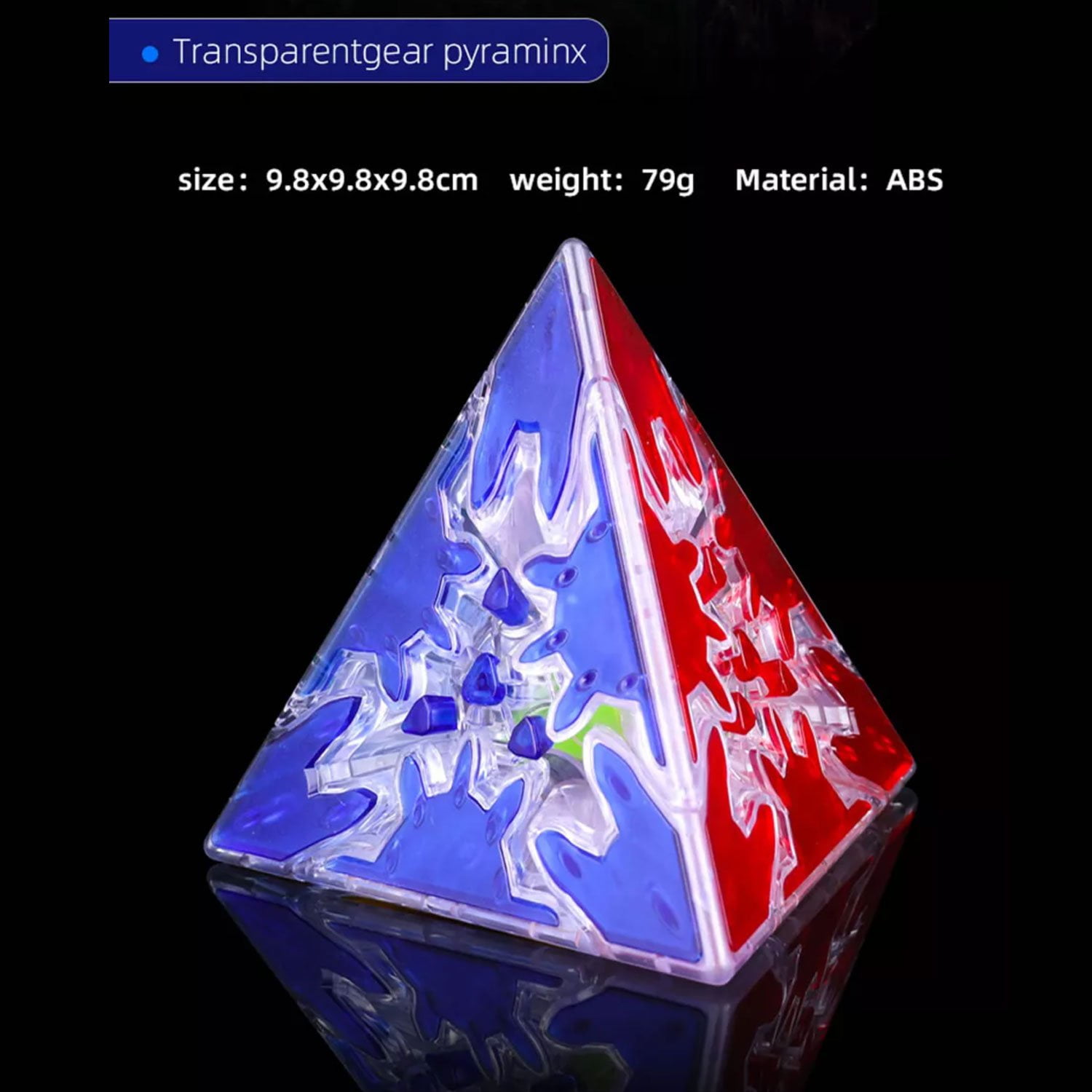 Qiyi Gear Pyraminx Transparent - Walmart.com