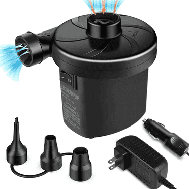 Beeprincess Electric Air Pump 3 Nozzles 110V AC 12V DC Quick Fill ...