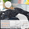 Black Leaves 4 Piece Duvet Cover Set Full Size Abstract Art White Dots ...