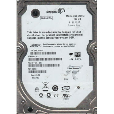 ST3160318AS, 6VM, SU, PN 9SL13A-302, FW CC38, Seagate 160GB SATA 3.5 ...