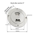 Stainless Round Non Slip Inspection Hatch Deck Plate with Detachable ...