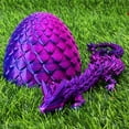 3D Printed Dragon & Crystal Egg Fidget Toy Set, Collectible Figurine ...