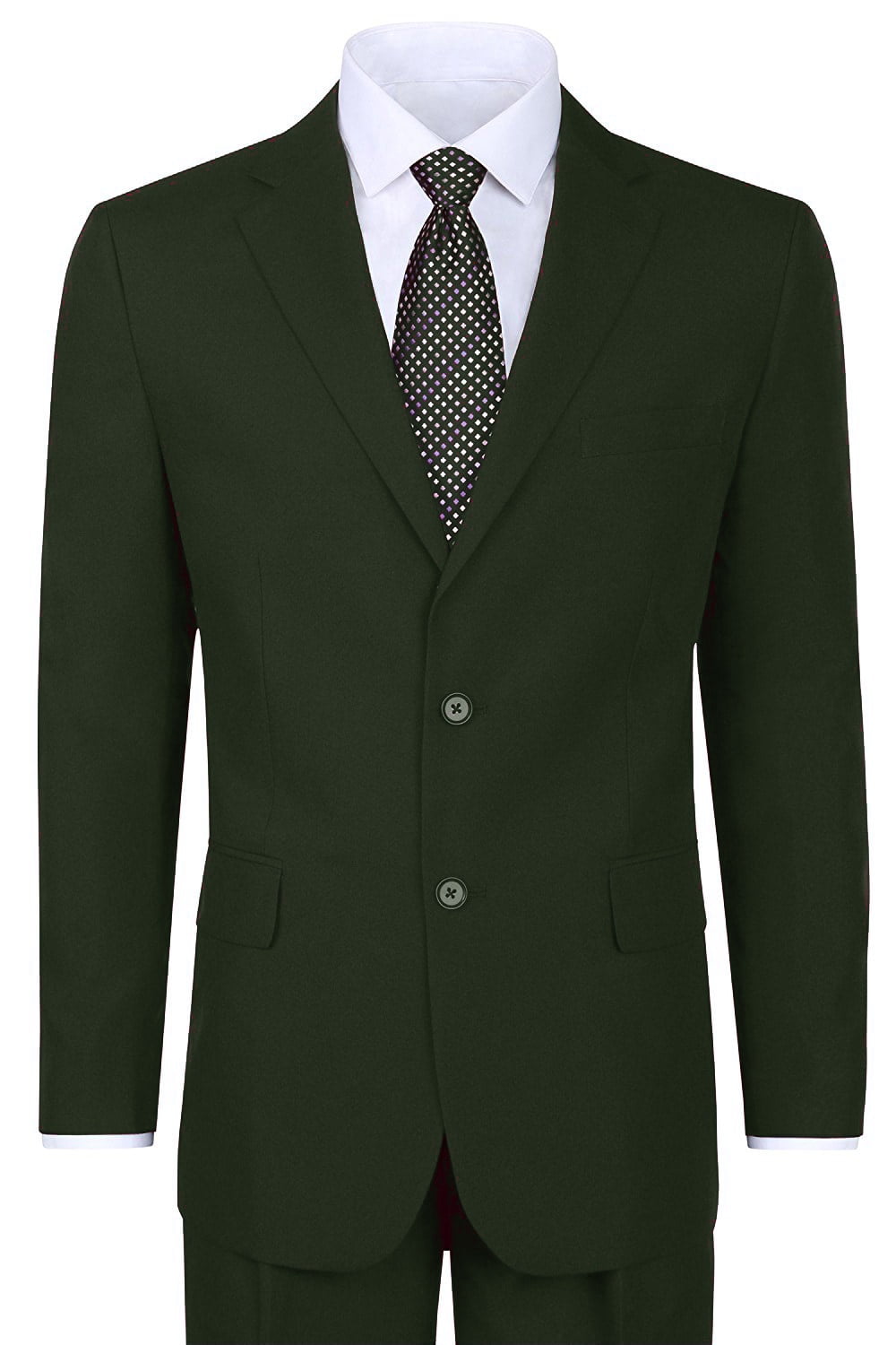 Men's Classic 2 Button Suit - Regular Fit - Walmart.com