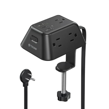 Flat Extension Cord 10 FT Behind Furniture-Ultra Slim Cord Under Carpet ...