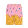 AHTJRT Beach Shorts for Kids Girls Boys 2 In1 Short Pants Fashion Ice ...