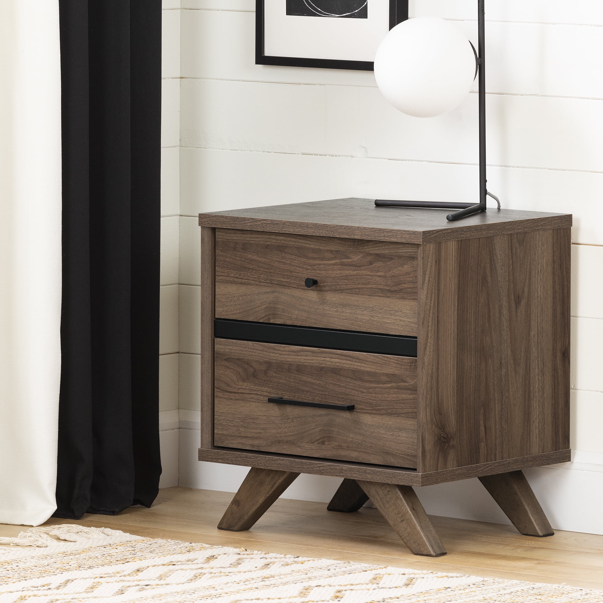 Click here for South Shore Flam 2-Drawer Nightstand - End Table W... prices