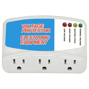 TekDeals Voltage Protector Surge Protector, 120V, LED Indicators, Delay ...