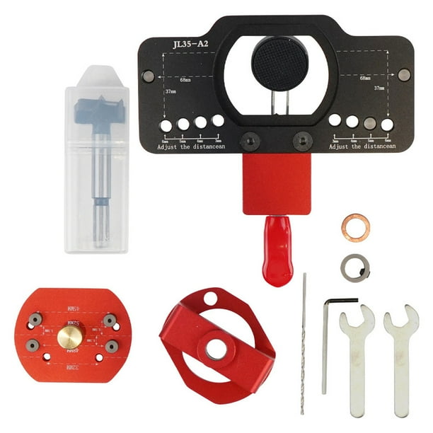 Precision Drill Guide Locator Concealed Hinge Jig, Durable Aluminum ...