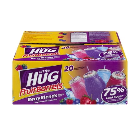 Little Hug Fruit Drink Barrels, Berry Blends Variety Pack, 8 Fl Oz, 20 ...