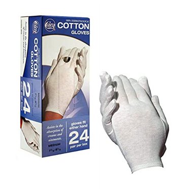 CARA Moisturizing Eczema Cotton Gloves, Extra Large, 24 Pair X-Large ...