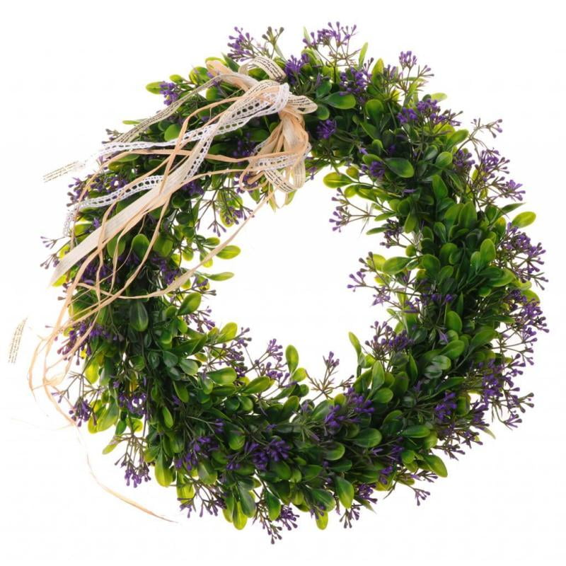 Large Artificial Luxury Topiary Circle Door Wreath Home Decor Grave ...