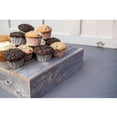 Rustic Farmhouse 9.75" Weathered Gray Wooden Cake Stand, Dessert Stand ...