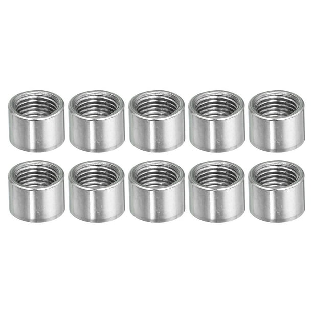 Uxcell Round Coupling Nut M10x1mm 10mm Threaded Sleeve Connector Rod ...