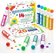 US Art Supply 8 Color Crazy Dots Childrens Dot Markers - Children's ...
