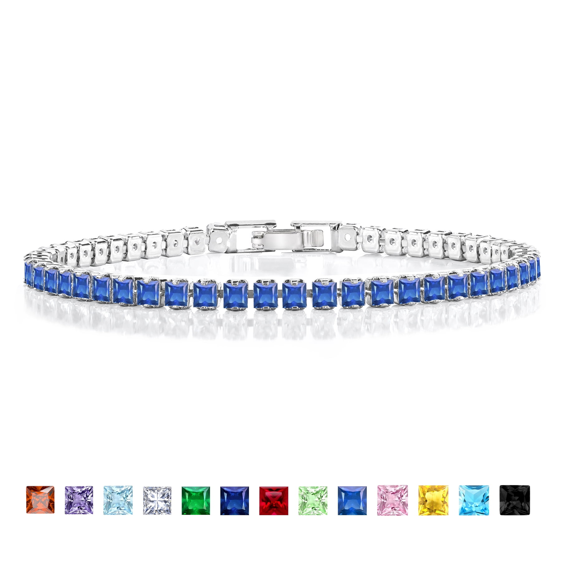 Click here for Jeenmata 5.5 Tcw Princess Cut September - Blue Sap... prices