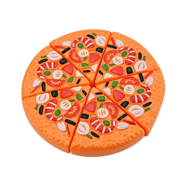 Childrens Kids Pizza Slices Toppings Pretend Dinner Kitchen Play Food ...