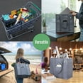VENO 4 Pack Large Foldable Reusable Grocery Bag w/Hard Bottom, Heavy ...