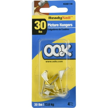 OOK 59243 18 Piece Assorted One Step Hangers Brass - Walmart.com