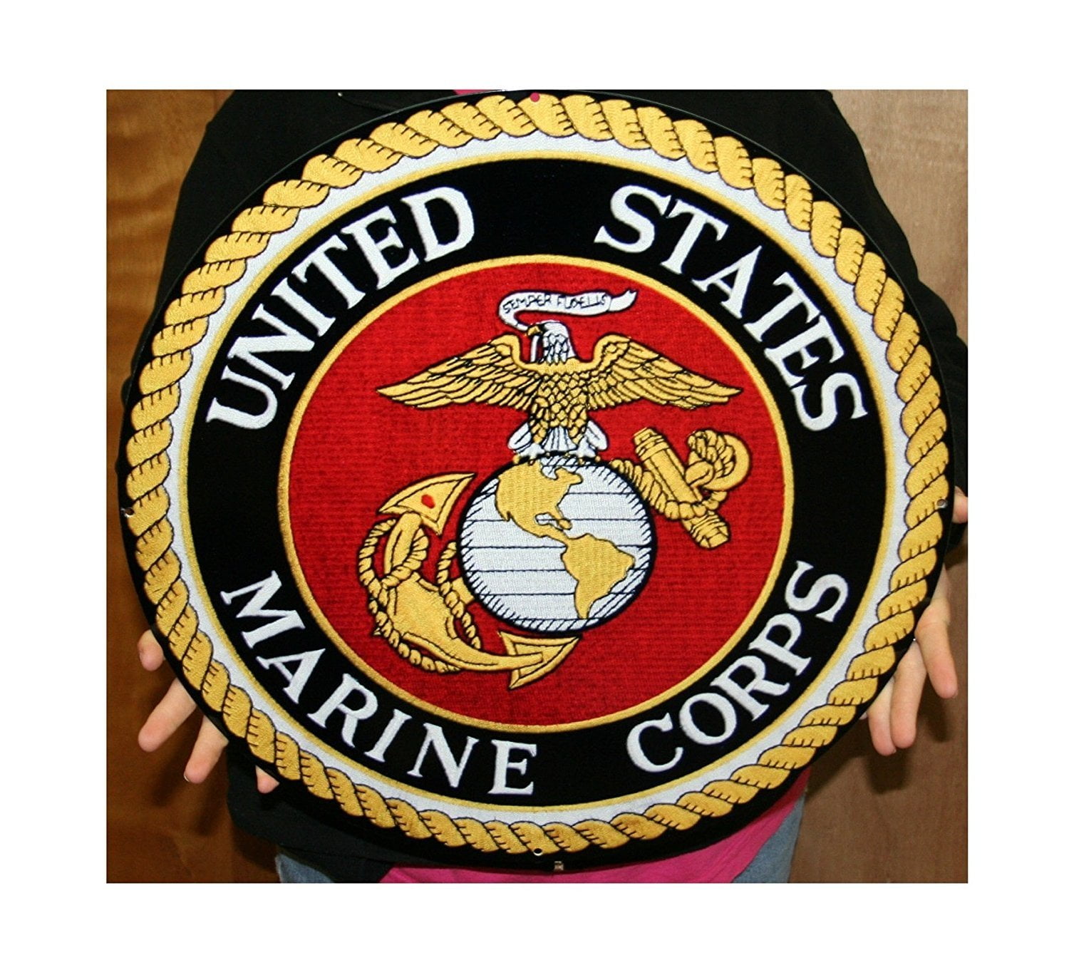 USMC Logo Round Metal Wall Hanging Sign : 19" x 19" - Walmart.com