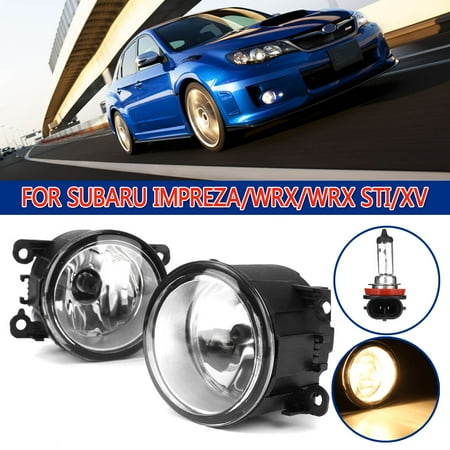 For Subaru Impreza/WRX/WRX STI/XV Front Fog Light Clear Lens w/ Wiring ...
