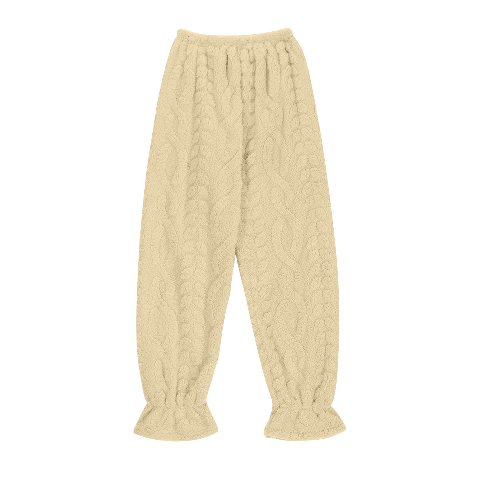 Click here for Posijego Fleece Pajama Pants Women Ruffle Elastic... prices