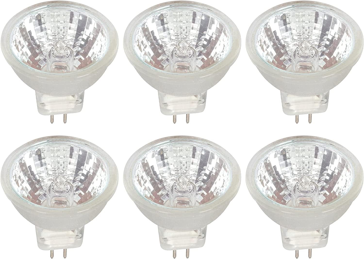 Simba Lighting Halogen MR11 12V 10W Bulbs GU4 2-Pin FTD Cover Glass, 6 ...