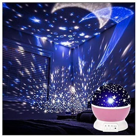 Kids Room Star Projection LED Projector Star Moon Sky Rotating ...