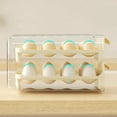 Eggs Organizer Drawer Double Layers Eggs Container 32 Egg Trays Large ...