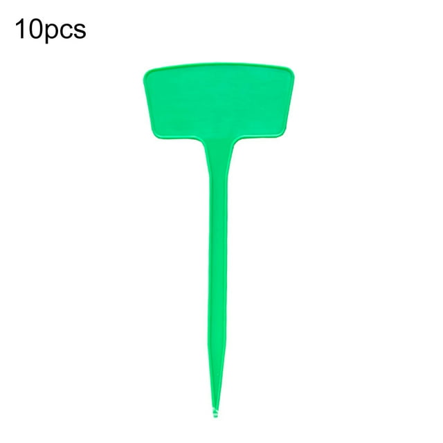 Pnellth 10Pcs/Set Plant Labels Waterproof Insert Design T-Shape Plastic ...