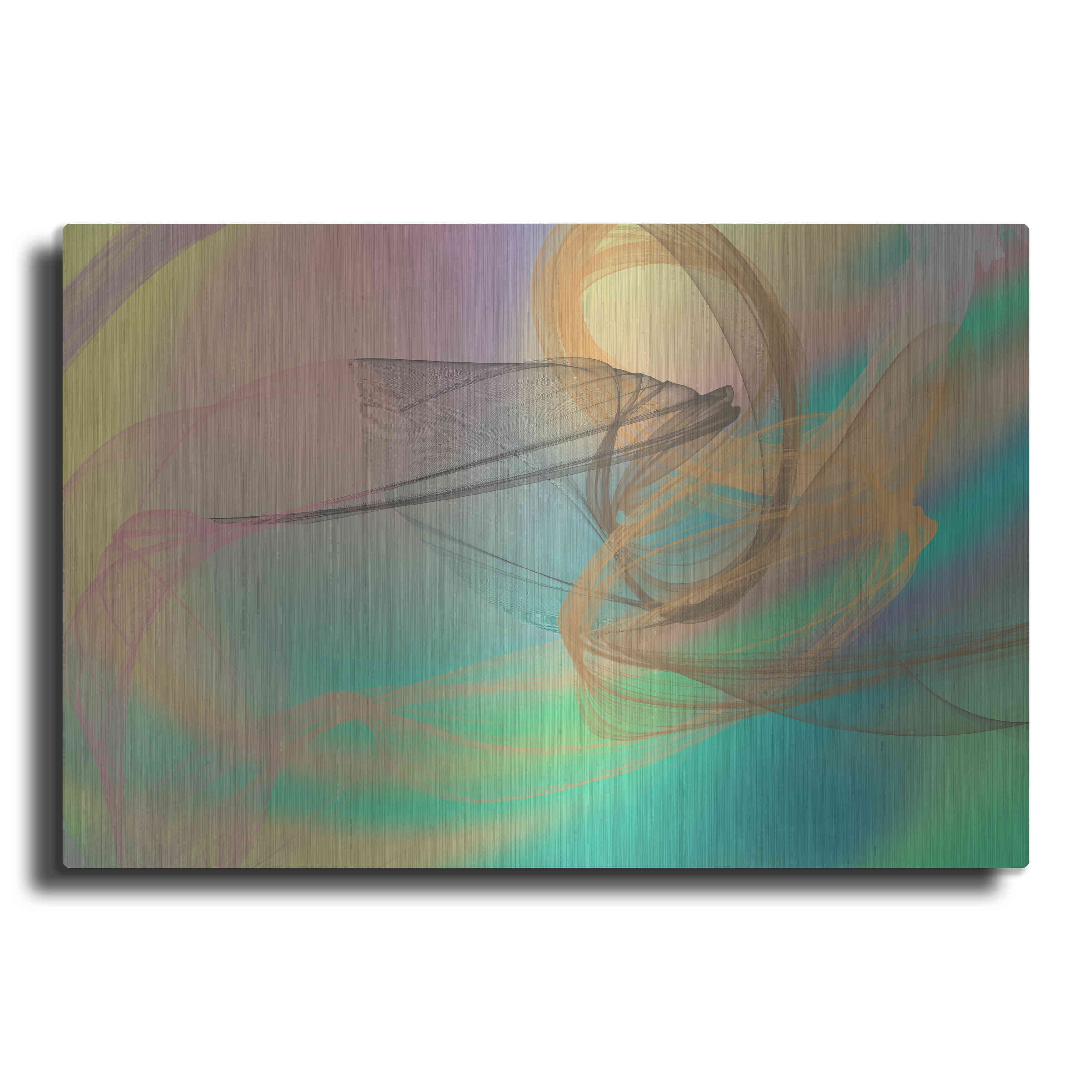 Luxe Metal Art 'Color In The Lines 4' by Irena Orlov Metal Wall Art, 24 ...