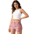 Low Rise Jean Shorts Women Stretchy Wide Leg Jeans Short Summer Casual ...
