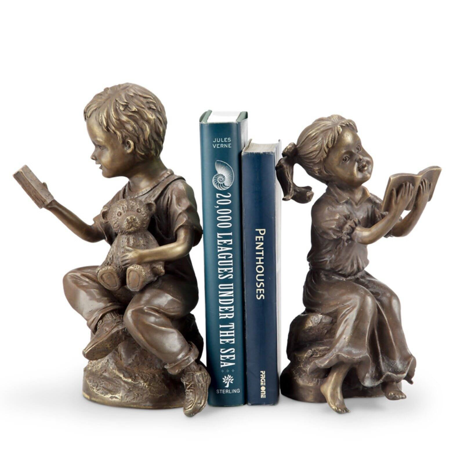 San Pacific International Bedtime Story Boy and Girl Bookends - Walmart.com