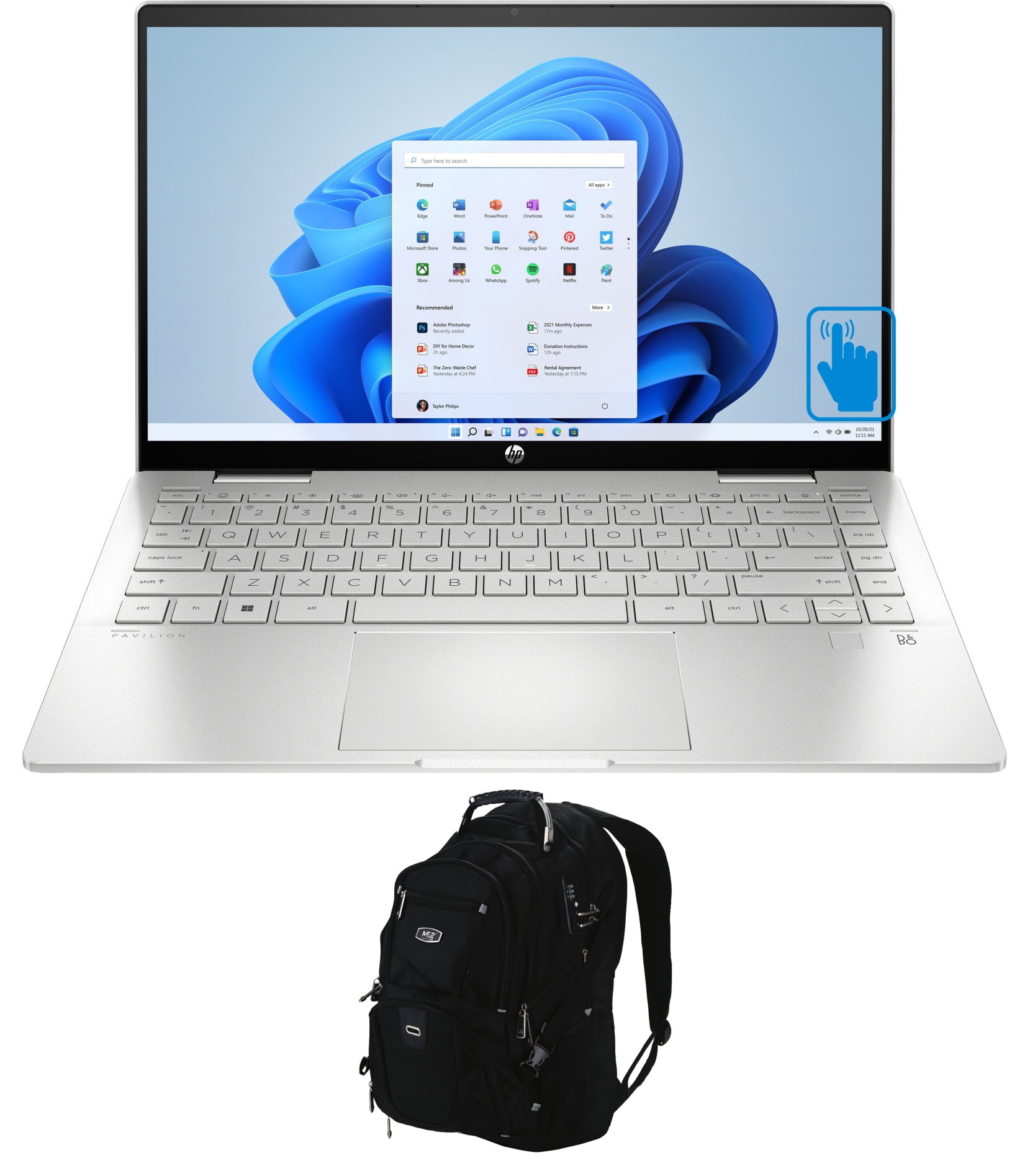 HP Pavilion X360 14-ek0097nr Home/Business 2-in-1 Laptop (Intel i5 ...