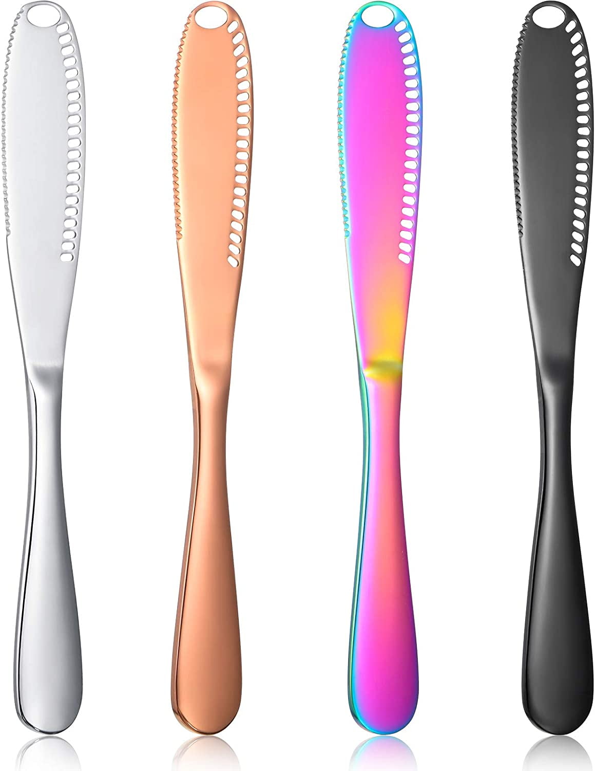 4 Piezas Cuchillo esparcidor de mantequilla Rallador de mantequilla de ...