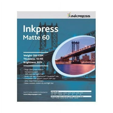Epson Premium Matte Presentation Paper, 45 lbs., 8-1/2 x 11, 50 Sheets ...