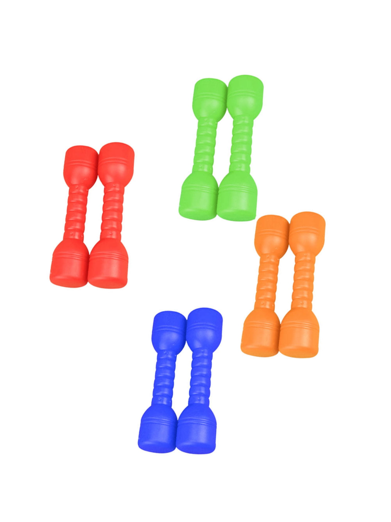 8pcs Safe Simple Small Children Barbells Exercise Dumbbells for Home ...