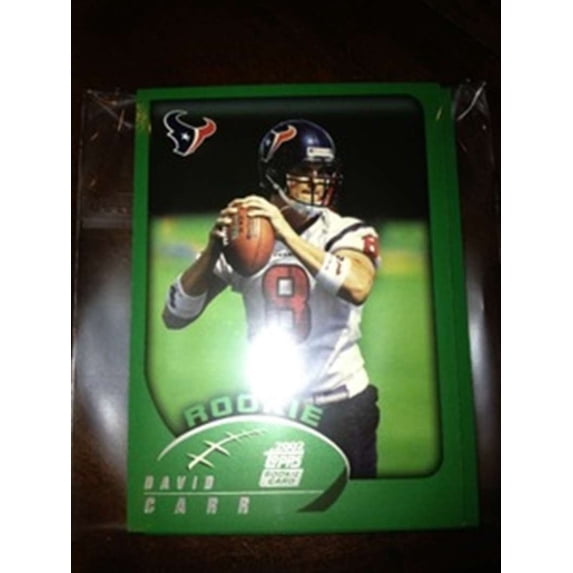 2002 Topps Football Inaugural Texans Team Set DAVID CARR RC - Walmart.com