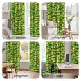 Alien Head Bright Green Pattern Blackout Curtains,Triple Weaved Fabric ...